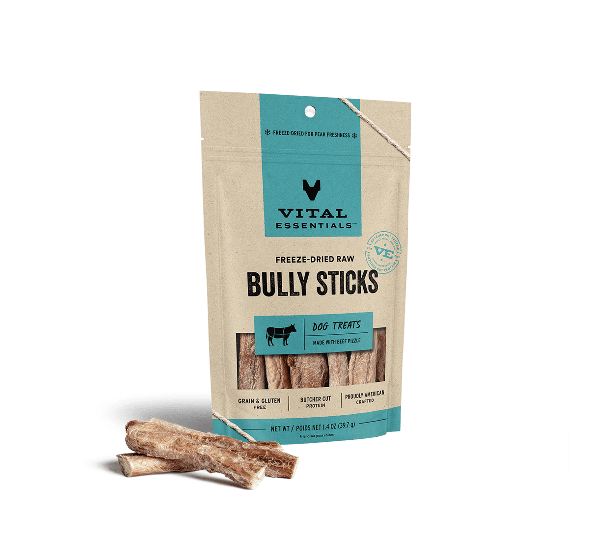 Vital Essentials Freeze Dried Raw Bully Sticks – Gentle Pet Store