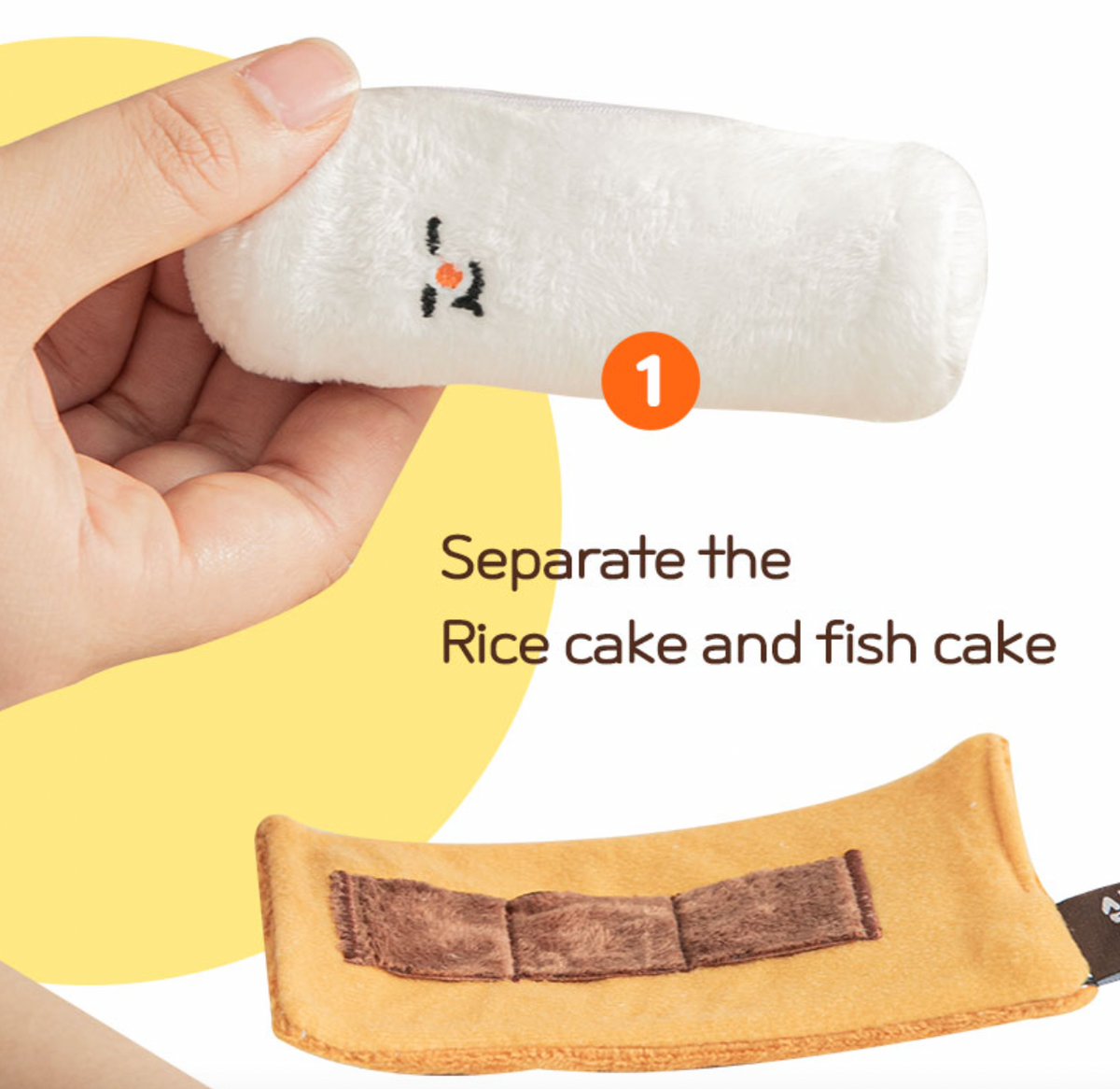 Bite Me X Samjin Amook Rice Cake Fish Cake Roll Toy – Gentle Pet Store