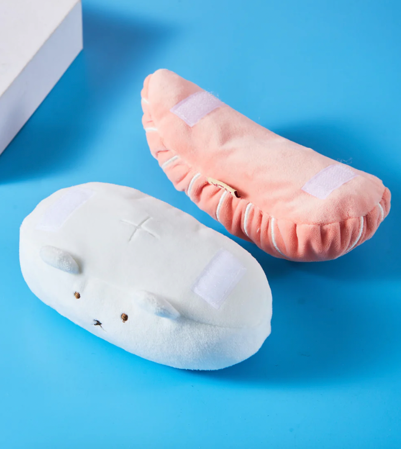 Woofy Goofy Salmon Snuffle Sushi Plush Toy – Gentle Pet Store